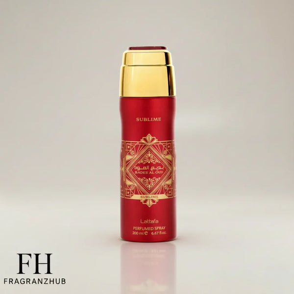 Lattafa Body Spray Badee Al Oud Sublime - FragranzHub